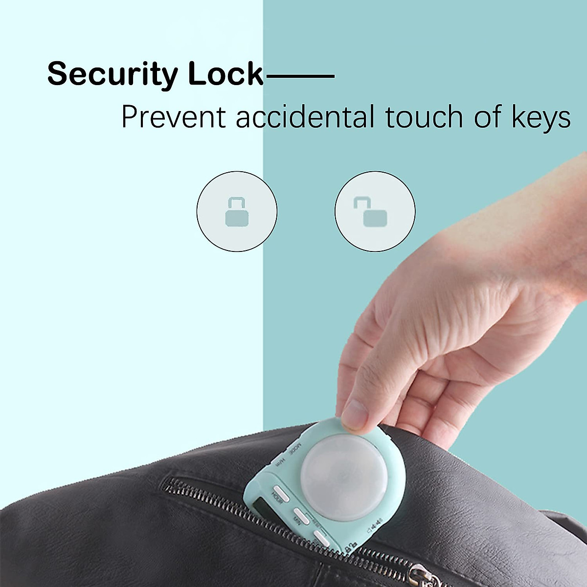 Large Button & Silent/Loud Alarm Switch Digital Kitchen Timer, Countup/Countdown Timer for Kids, Time Management Tool for Teacher, Cook, Study,Meditation