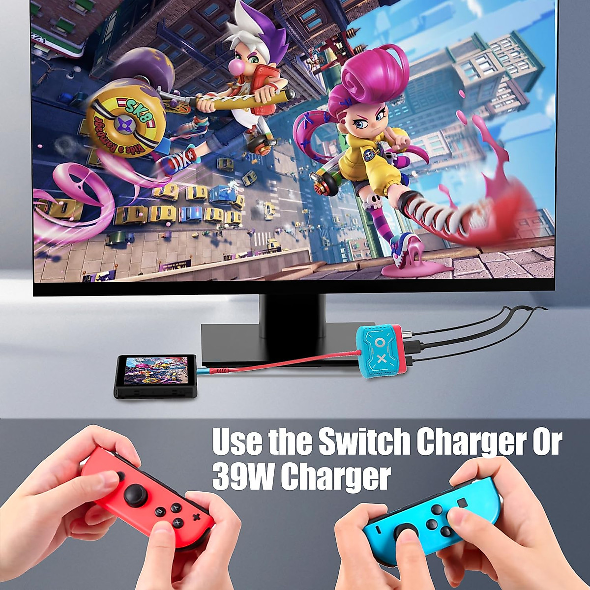 IQIKU USB Type C to HDMI Adapter, 4K Resolution, Supports Nintendo Switch/Switch OLED, Laptop Compatible
