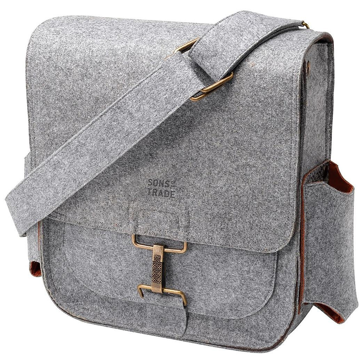 Sons of Trade Felt Journey Pack w/Changing kit Diaper Bag Gray
