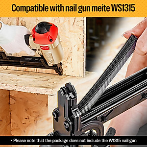 meite MC1238 1/2-Inch Crown Wide by 3/8-Inch Length Micro Corrugated W Fastener Staples 14,000 Pieces/Case