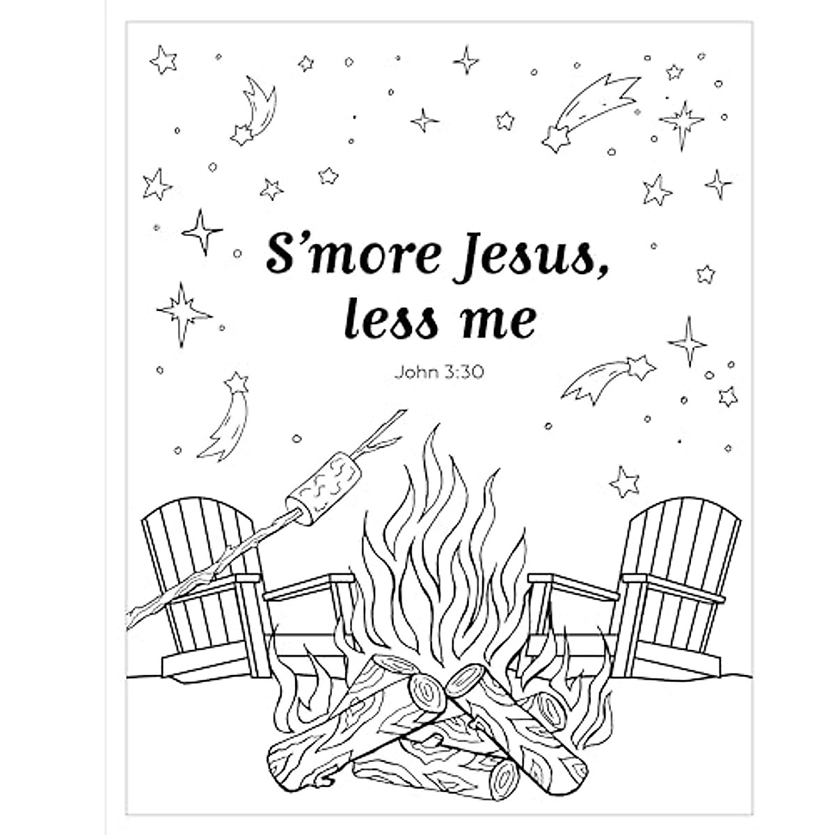 Color & Grace: Faith, Family & Firepits: A Coloring Book of Fellowship in Christ