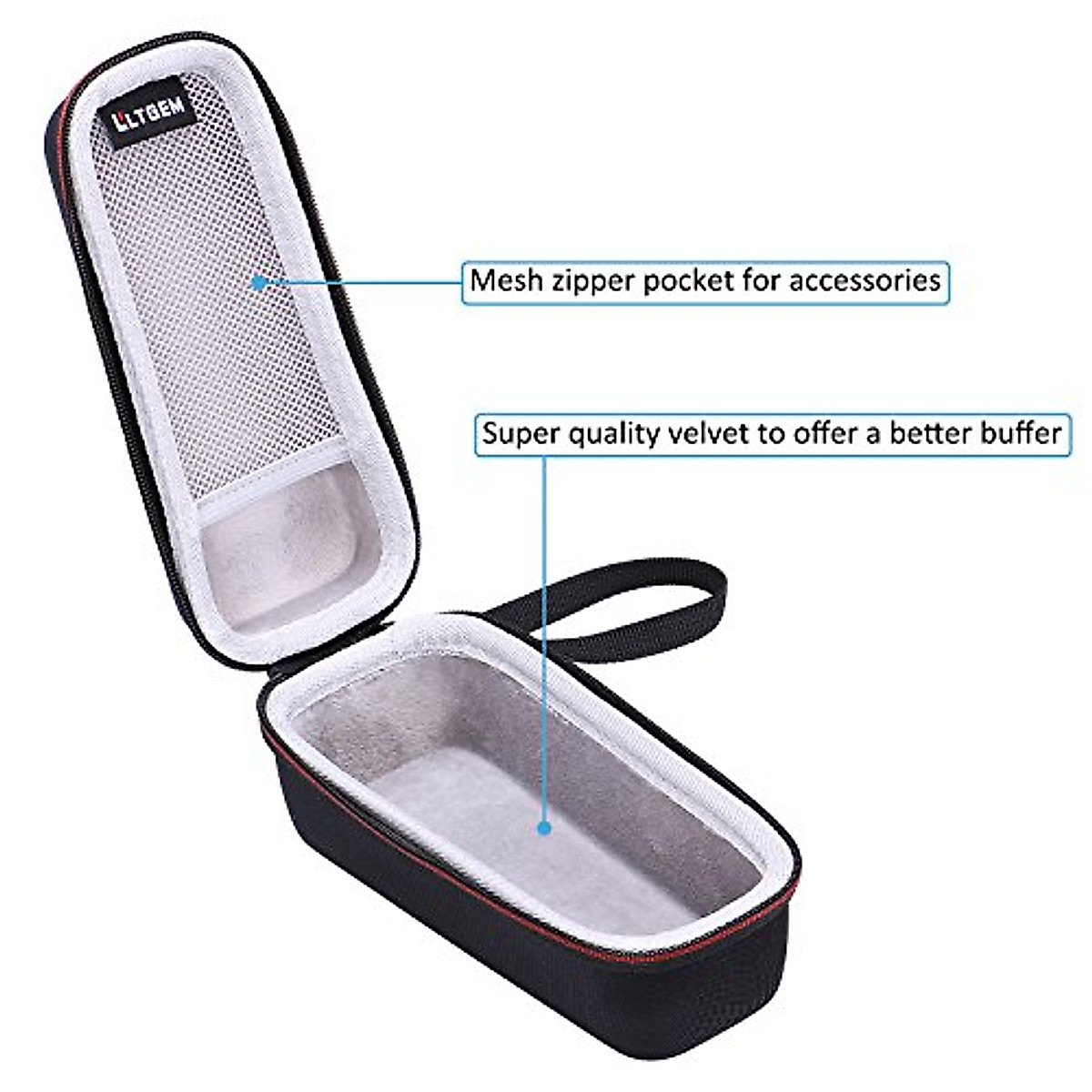 Shaver Case - LTGEM EVA Hard Travel Case for Men Electric Shaver Within Size 7' L-3' W-2.6' H inches - Travel Protective Carrying Storage Bag (Sale Case Only)