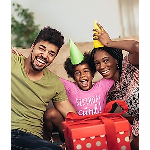 Happy Birthday T-Shirt (Girls 1 to 12) Sassy Kids Party Tee - Sweet Baby/Toddler Outfit 7 Pink Heather LS