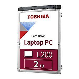 Toshiba HDWL120XZSTA L200 2TB Laptop PC Internal Hard Drive 5400 RPM SATA 6Gb/s 128 MB Cache 2.5" 9.5mm Height - 2000 Internal Bare/OEM Drive