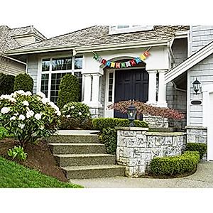 Welcome Home Banner Premium Felt Bunting Laser 54 inches wide - Party Colors