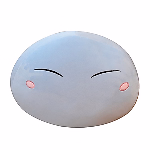 Anime That Time I Got Reincarnated as a Slime Plushie Anime Tensei Shitara Slime Datta Ken Tempest Rimuru Stuffed Doll Plush Pillows Plush Stuffed Doll Pillow Toys Gifts (17.7in, Happy)