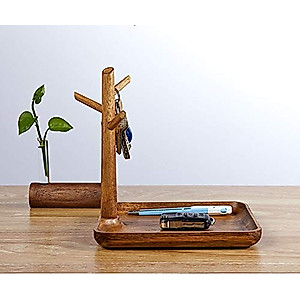 Key Holder Sakulaya Key Rack Desk Organizer Wood Decorative Entryway Key Organizer
