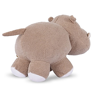B-CREATOR Hippo Stuffed Animals Zoo - (Small, Gray) Soft Hippopotamus Plush Toys Gifts for Baby Boys and Girls