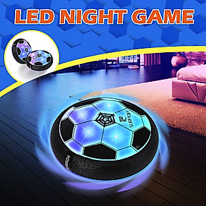 2 Pcs Hover Soccer Toys Set, Boys Gift Idea for Age 6 7 8 9 10 11 12 Years Old, Teen Boys World Cup Christmas Easter Stuffers Valentine Holiday Birthday Present Ball Toy