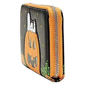 Loungefly Peanuts Great Pumpkin Snoopy Halloween Zip Around Wallet