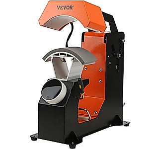 VEVOR 3-in-1 Auto Hat Heat Press Machine for Caps - No Crease, Automatic Release&Press Knob-Style Digital Control Panel, with 3pcs Interchangeable Platens(6.6" x 2.7", 6.6" x 3.8", 6.1" x 3")
