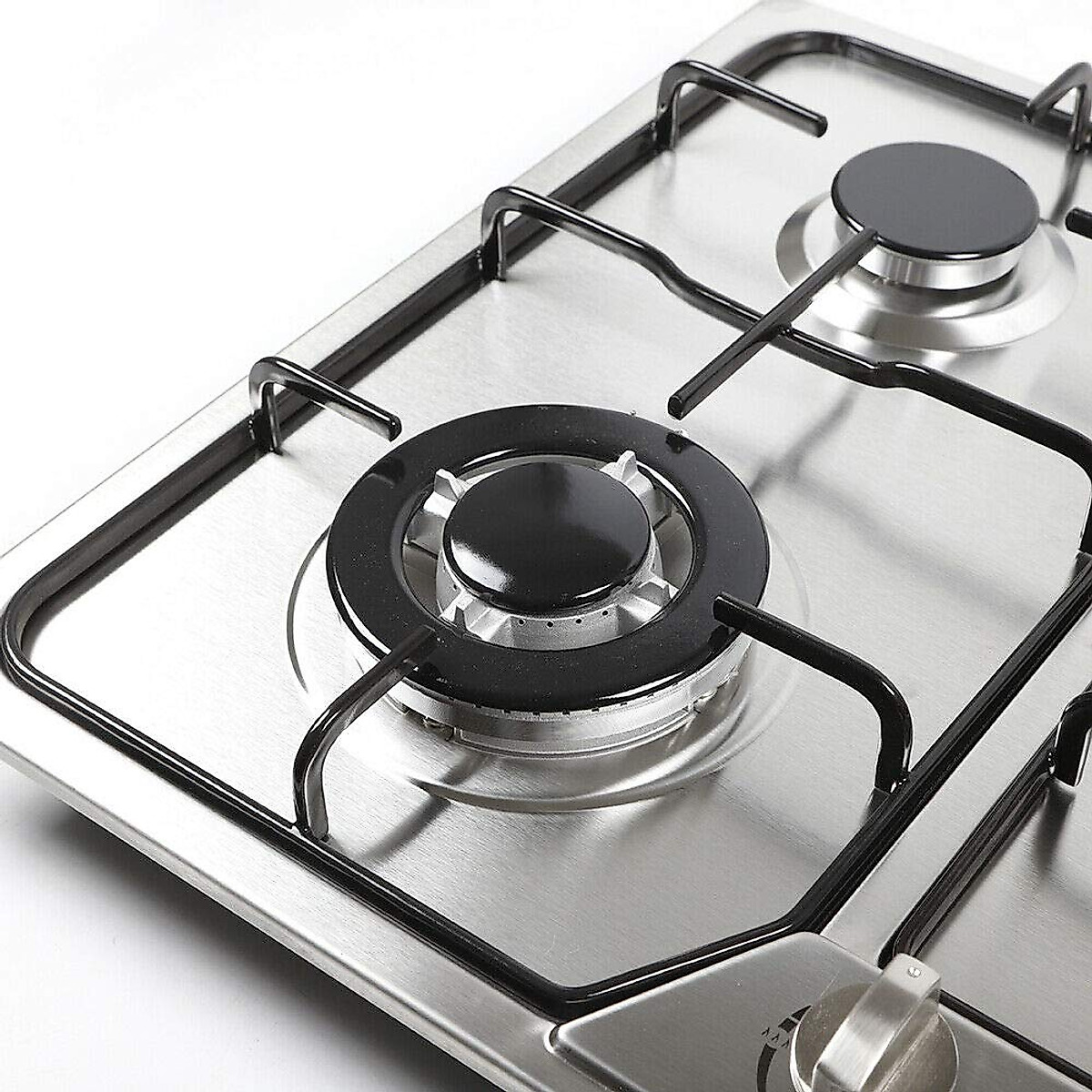 Gas Cooktop NG/LPG Gas Stove Cooktop Stove Burner Tempered Glass Cook Top Built in 4 Burners Gas Hob Grate Stovetop Cooker (4 Burners, 23'' x 20.5'')