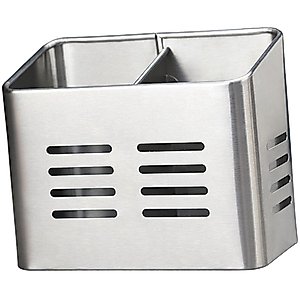 Luxshiny Utensil Drying Rack Metal Utensil Caddy Utensil Holder Canister Stainless Steel Kitchen Utensils Holder for Home Restaurant