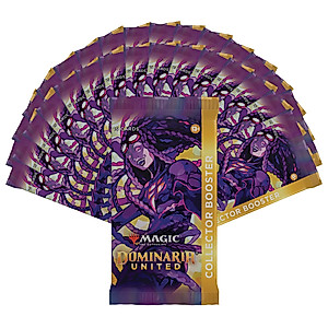 Magic The Gathering Dominaria United Collector Booster Box | 12 Packs + Topper Card (181 Magic Cards)
