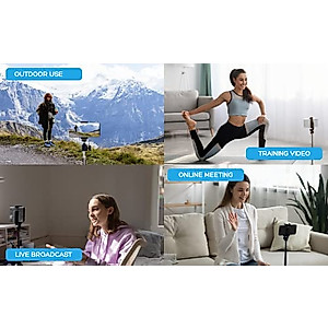 MeeA 82 Inch Tall Extendable Tripod Compatible with Most Cell Phones, DSLRs, Digital Cameras for Selfie and Live Video Travel, Broadcasting/Streaming/vlogging. Black