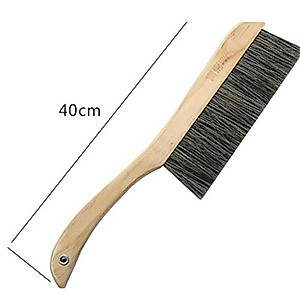 Heavy Duty Scrubbing Brush with Solid Wood Handle | LEAUX