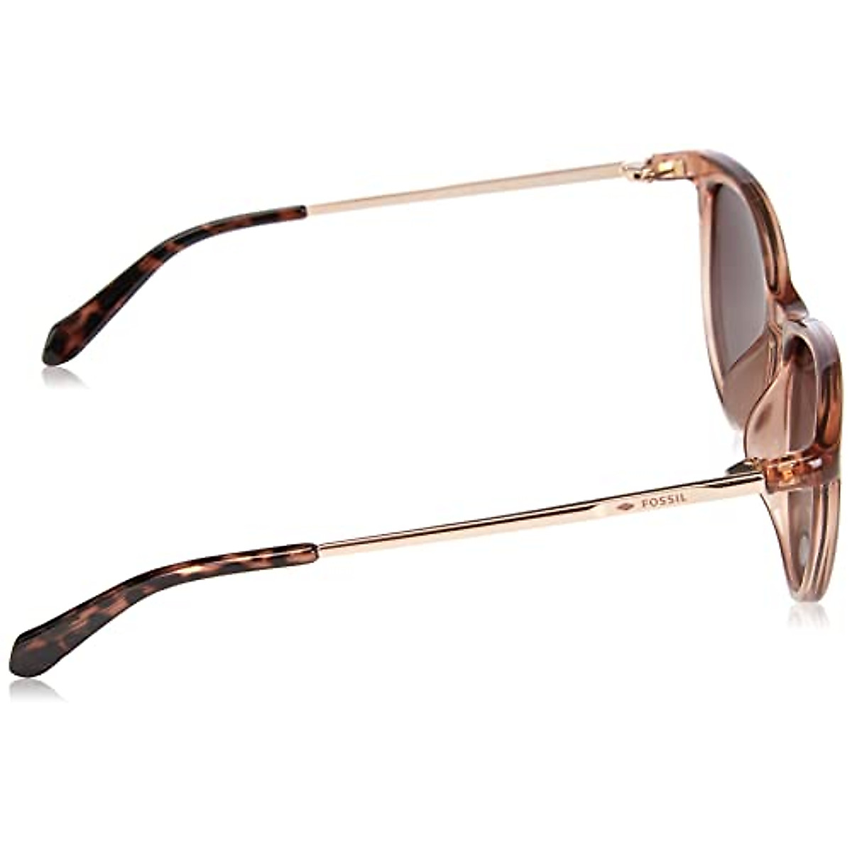 Fossil Women's Female Sunglasses Style FOS 3127/S Cat Eye, Brown/Polarized Brown Gradient, 54mm, 18mm