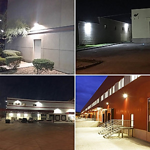 45W LED Wall Pack Light[MH HID HPS Replacement] Wall Lamp Security Light Outdoor Lighting Fixture IP65 5000K Daylight UL&DLC Lighting Facts (45W Full Cut-Off)