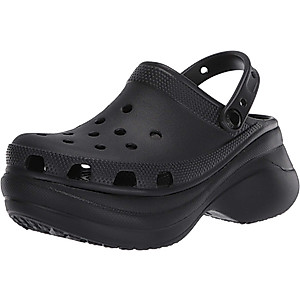 Crocs Women's Classic Bae Clog | Platform Shoes, Black, Numeric_10
