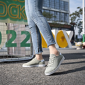 Wryweir Women's Casual Tennis Walking Shoes-Fashion Comfortable Drving Sneaker, Green US 10