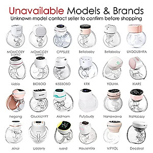 QIUXQIU Wearable Breast Pump Milk Collector Cup Accessories, Compatible with for TSRETE Momcozy S9/S10/S12 Wearable Breast Pump Include Duckbill Valve&Silicone Diaphragm&24mm Flange&Linker 1 PCS