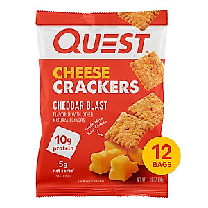 Quest Nutrition Protein Treats Bundle - Peanut Butter Cups, Cheese Crackers, and Chocolate Chip Cookies (12 Count Each)