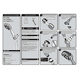 Speakman, Polished Chrome VS-1240 Rio Multi-Function Handheld Shower Head, 2.5 GPM
