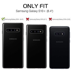 BENTOBEN Galaxy S10 Plus Case,Slim Fit Glow in The Dark Shockproof 2 in 1 Hard PC Soft Bumper Dual Layer Hybrid Protective Cover for Samsung Galaxy S10 Plus 6.4" Case, Mandala in Galaxy
