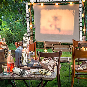 Gejoy 2 Rolls Paper Filmstrip Decorating Material Tape, Hollywood Film Border Roll, 3Inch by 150 Feet