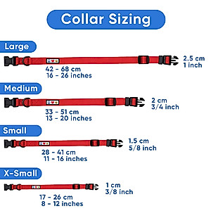 Pawtitas Dog Collar for Extra Small Dogs Adjustable Dog Collar Heavy Duty Waterproof Collars for Dogs with Quick-release Buckle - Blue Dog Collar for Extra Small Breeds