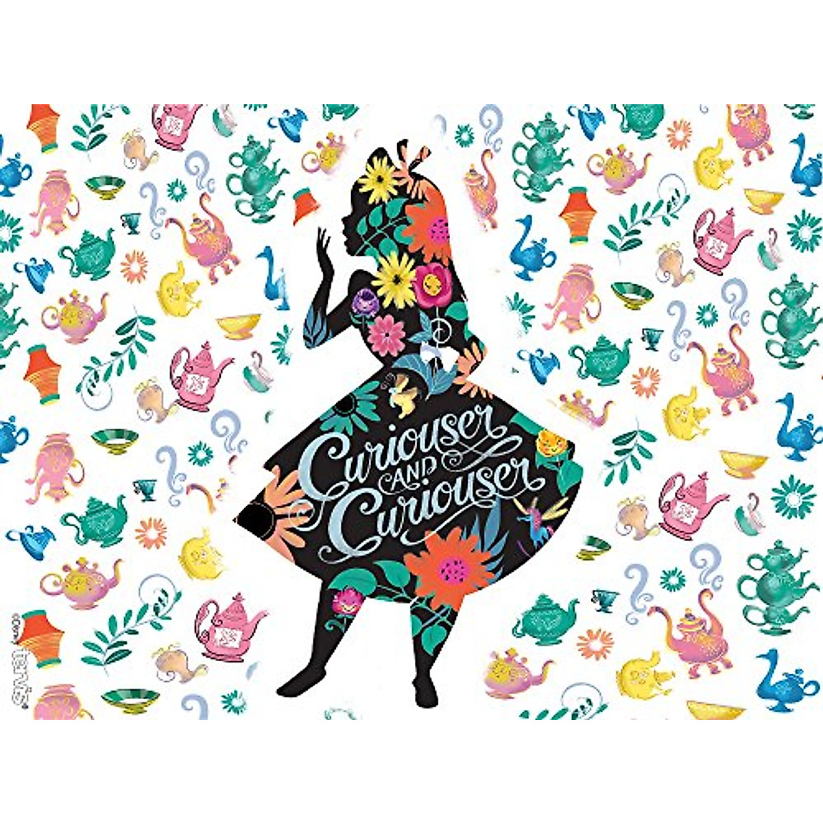 Tervis Disney - Alice In Wonderland - Curiouser Made in USA Double Walled Insulated Tumbler Cup Keeps Drinks Cold & Hot, 24oz, Classic