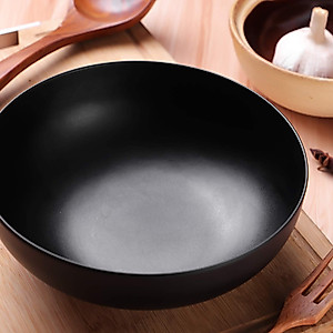 Cabilock Bowl for Restaurant 1PCS Japanese Style Ramen Bowls A5 Melamine Noodle Soup Bowl Pasta Serving Salad Bowl for Rice Soup Noodle Udon 21. 5cm Noddle Holding Bowl