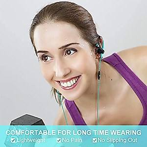 Mucro Wired Earbuds Sport Headphones Over Ear Earhooks Sweatproof in Ear Running Earphones for Workout Jogging Gym Headphones for iPhone iPod Samsung