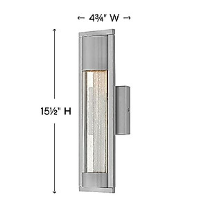 1 Light Small Outdoor Wall Lantern in Modern Style 4.75 inches Wide by 15.5 inches High-Bronze Finish 81-Bel-2245270
