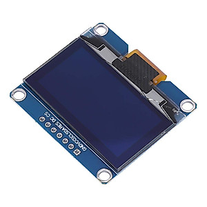 1.54 Inch OLED Module 128 x 64 White Yellow Blue SSD1309 Driver I2C Interface Display Module (White)