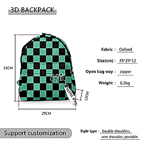 Zakely Un Verano Sin Ti Backpack Bunny Fans Backpack Travel Shoulder Backpack Cosplay Backpack 3pcs Set for Men Women