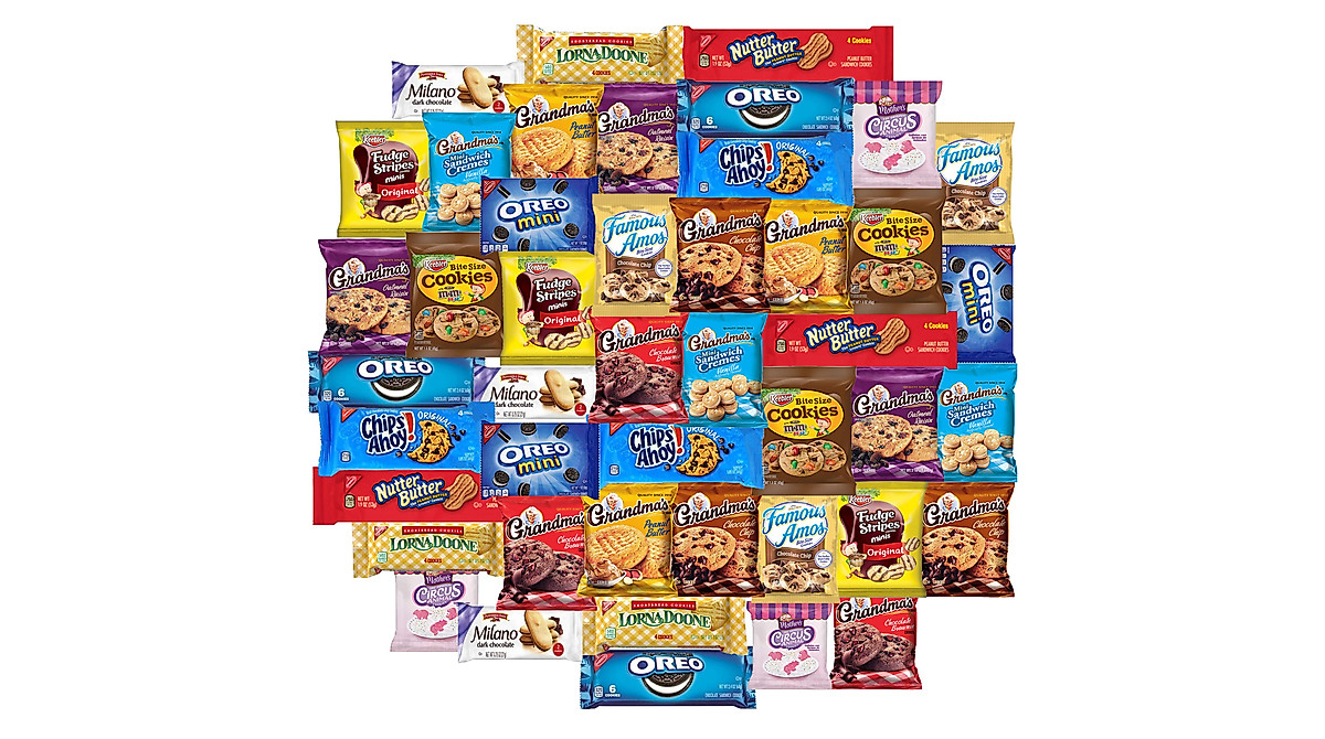 Cookies Variety Pack - 45 Individually Wrapped Snacks for Any Occasion