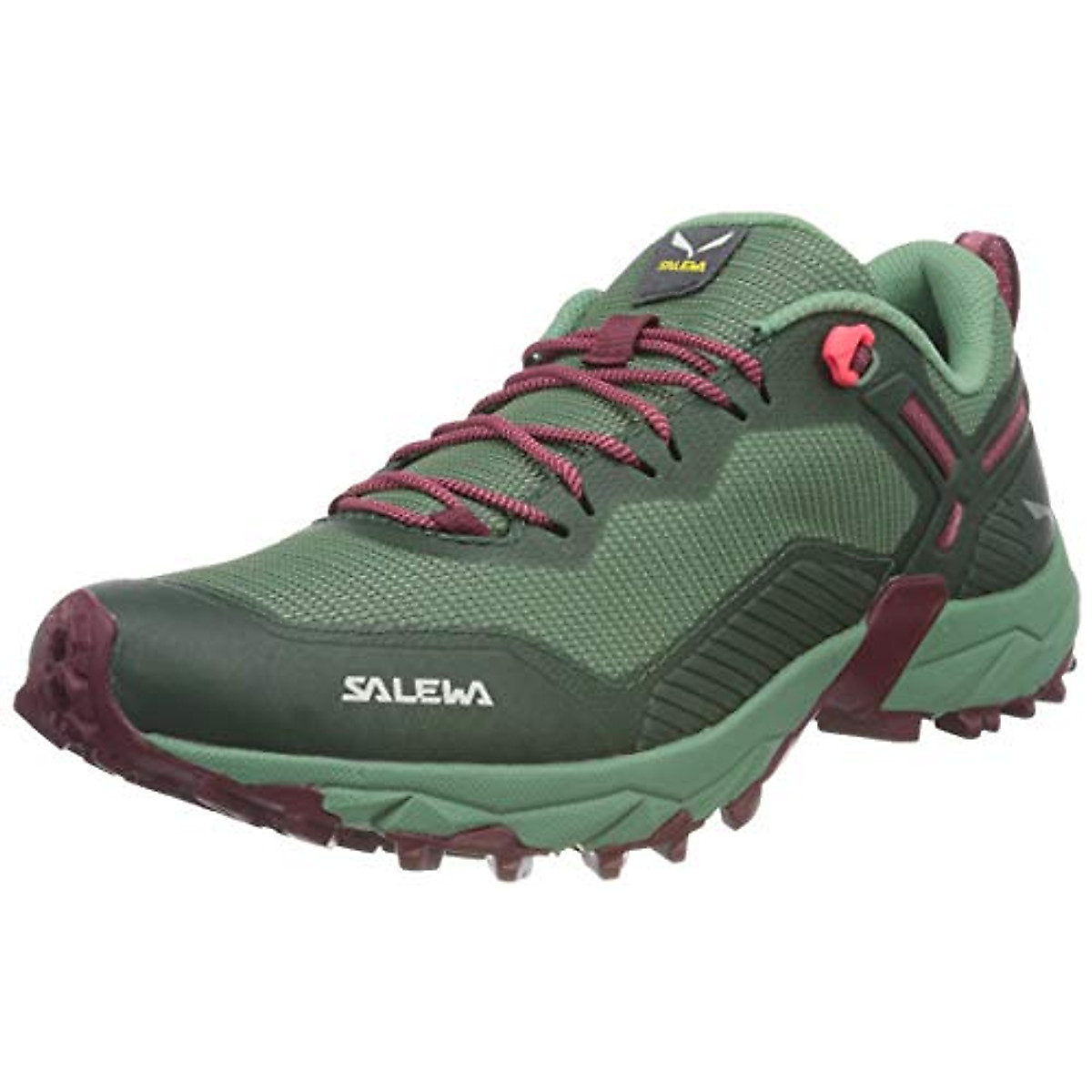 Salewa Women's WS Ultra Train 3 Trail Running Shoes, Duck Green Rhododendon, 7.5