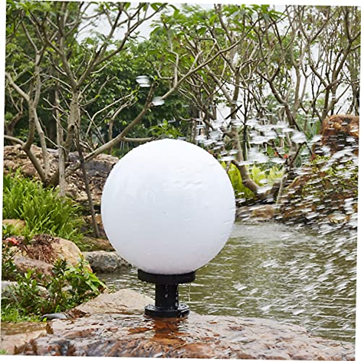 SECFOU Fence Lights Replacement Globe for Light Fixture Deck Lighting Acrylic Light Cover Deck Post Lights Globe Light Cover Exterior lamp Post Fixture Exterior Light Electric Plastic