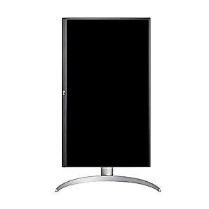 LG 27UP650-W Monitor 27” UHD (3840 x 2160) IPS Display, VESA DisplayHDR 400, DCI-P3 95% Color Gamut, 3-Side Virtually Borderless Display, Height/Pivot/Tilt Adjustable Stand – Silver