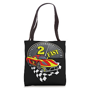 Birthday 2 Yr Old Race Car Cool Design Racing Tote Bag