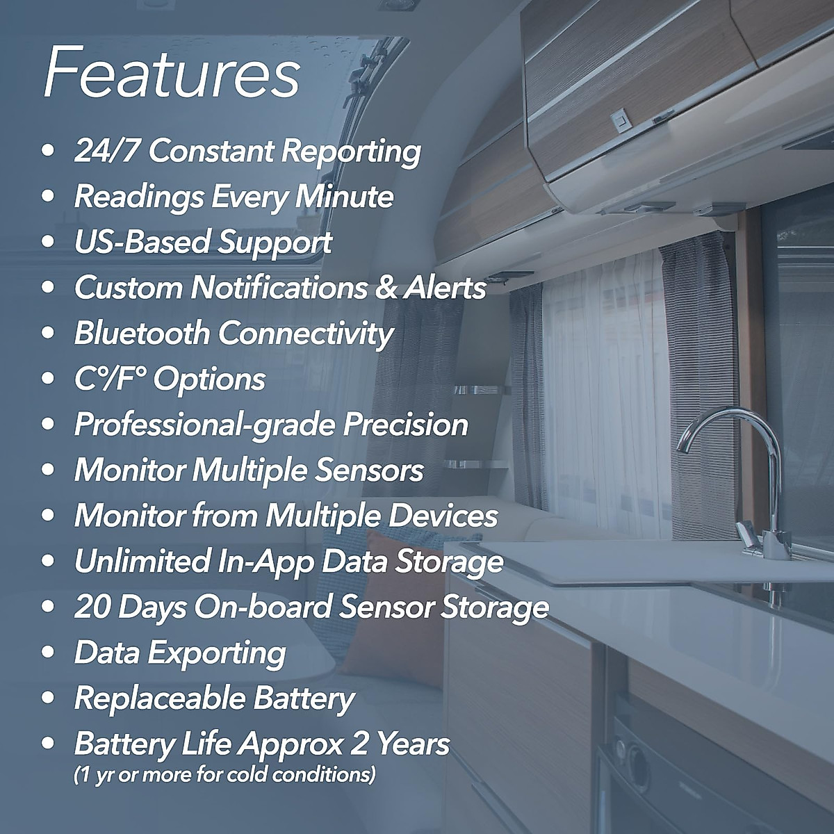 SensorPush HT1 Wireless Thermometer/Hygrometer for iPhone/Android. USA Developed and Supported Humidity/Temperature/Dewpoint/VPD Monitor/Logger. Indoor/Outdoor Smart Sensor with Alerts