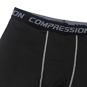 Workout Set Compression Shirt Pants Top Long Sleeve Sports Tight Base Layer Quick Dry & Moisture-Wicking