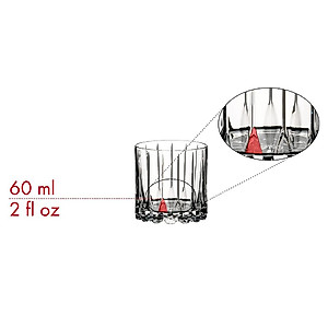 Riedel Personalized Crystal Rocks Glass Pair, Set of 2 Custom Engraved Rocks Glasses for Whiskey, Mixed Drinks and Cocktails on the Rocks, Home Bar Accessories