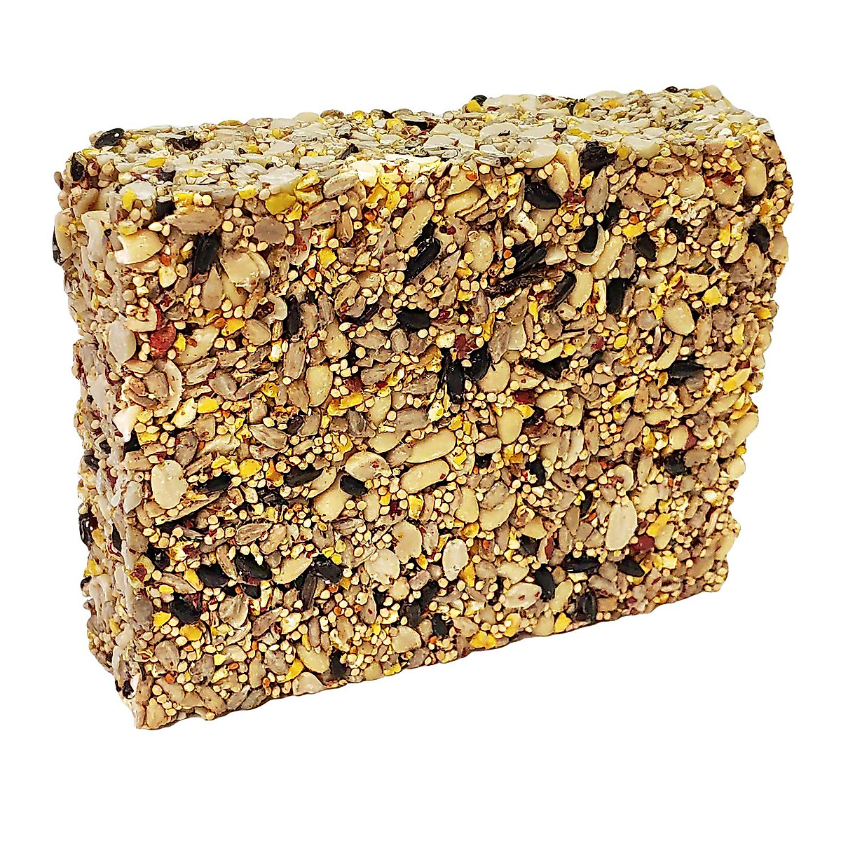 Songbird Treats Seed Bars | 12 Pack of 8 oz Bird Seed Cakes for Wild Birds (Woodpecker Crunch)