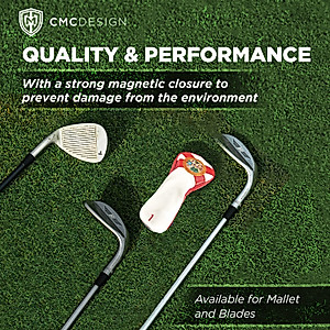 CMC Design Custom Florida Flag Embroidered Golf Driver Head Cover - Glove Soft Lining - Design Elements Include Applique and Embossing - Great Fit on Any Club as Golf Head Covers, Wood Driver Cover