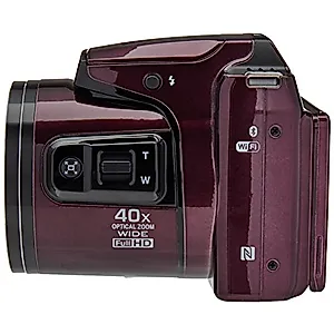 Nikon B500 16 MP Point & Shoot Digital Camera, Plum