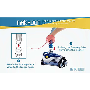 MAKHOON FRV100 Flow Regulator Valve Replacement for Zodiac MX6 and MX8 Series In Ground Automatic Robot Pool Cleaners-1Pack