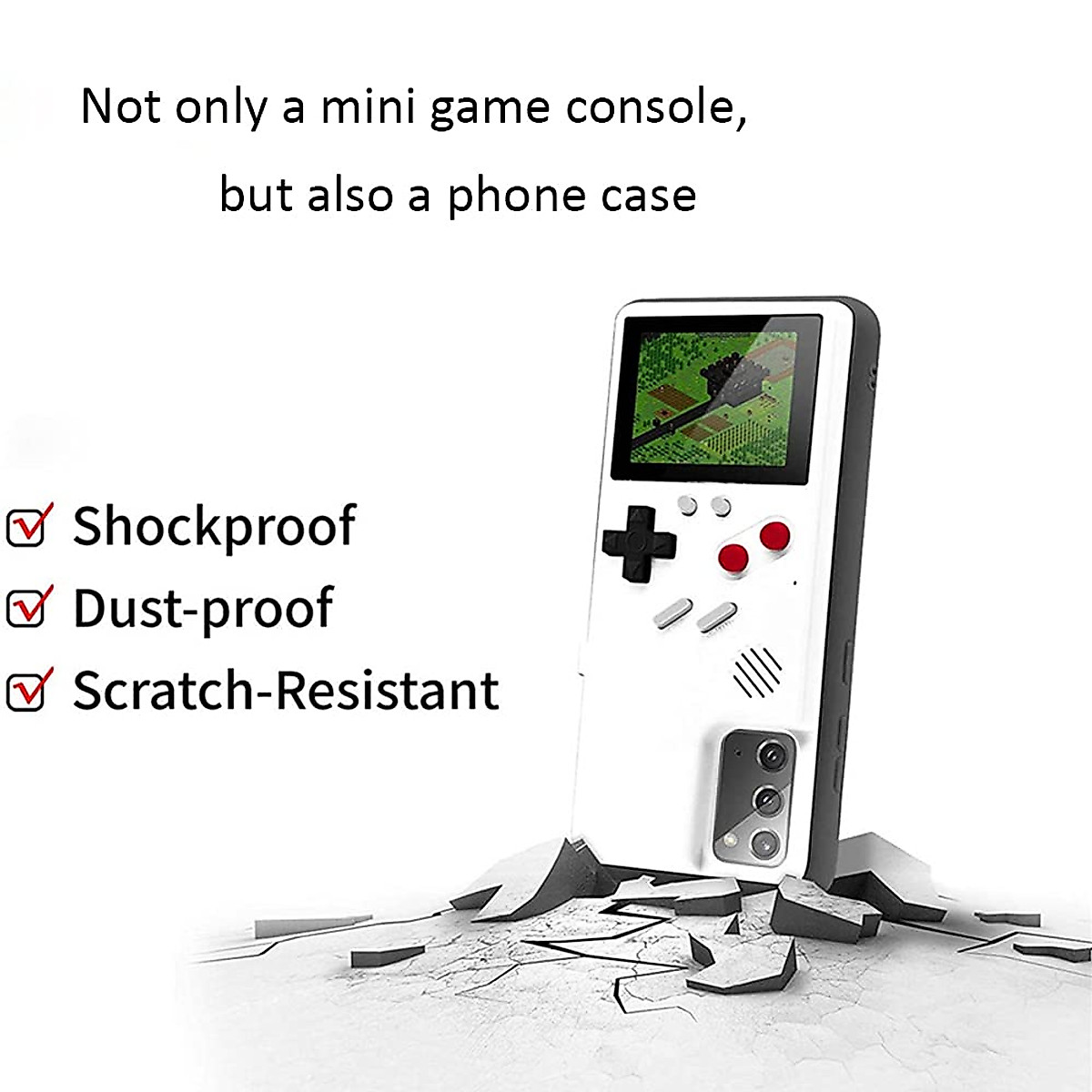 Handheld Game Console Case for Galaxy S20 FE, Gaming Case for Samsung S20 FE, Retro Video Game Case for S20FE with Playable Games