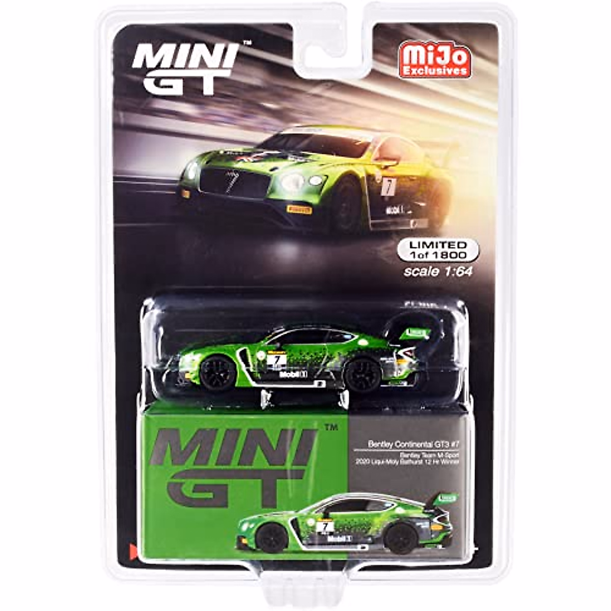 Bentley Continental GT3 (RHD) #7 Winner Liqui-Moly Bathurst 12 Hours (2020) Ltd Ed 1800 pcs 1/64 Diecast Model Car by True Scale Miniatures MGT00238